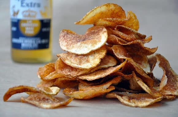 Homemade Barbecue Potato Chips - Just a Taste
