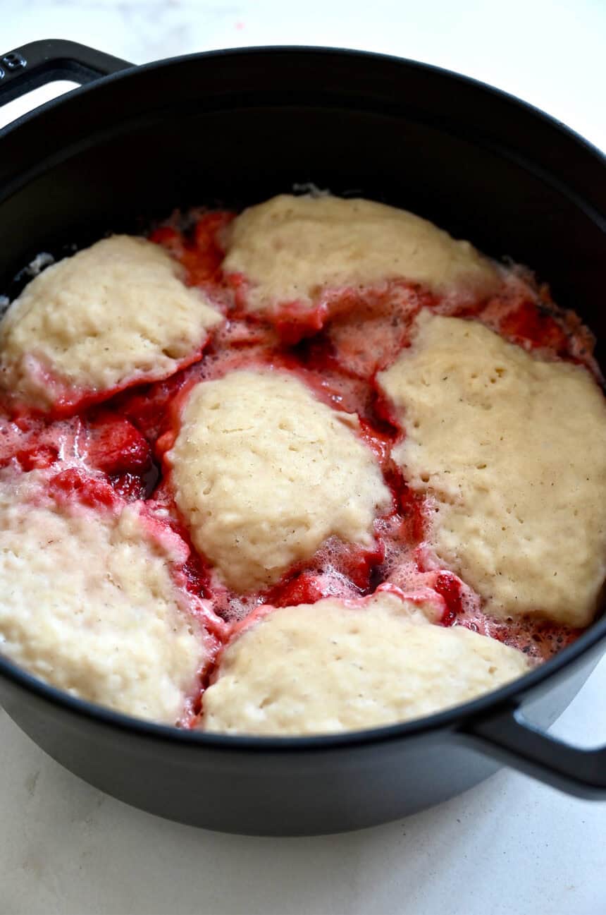 Stovetop Strawberry Dumplings