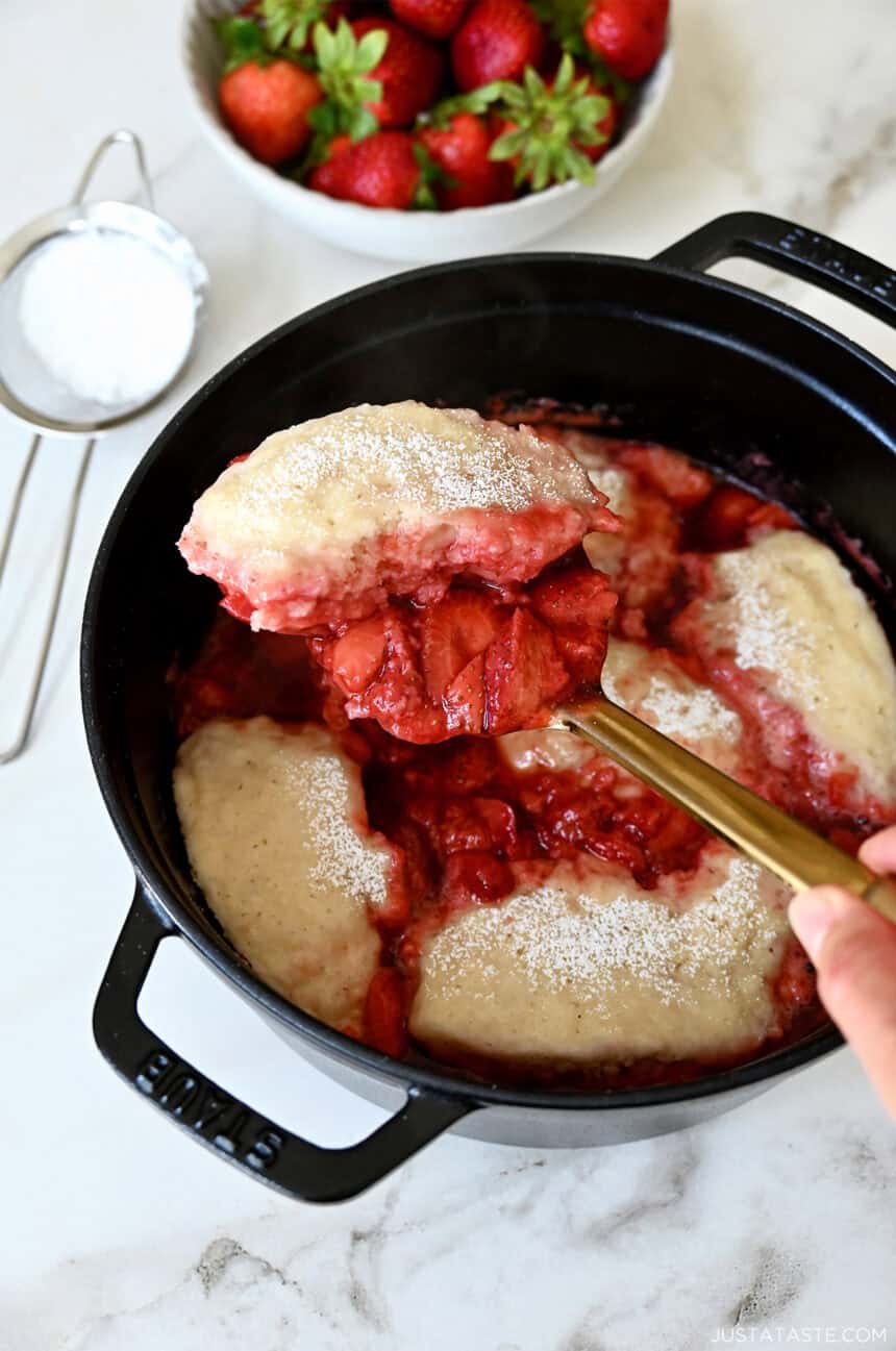 Stovetop Strawberry Dumplings