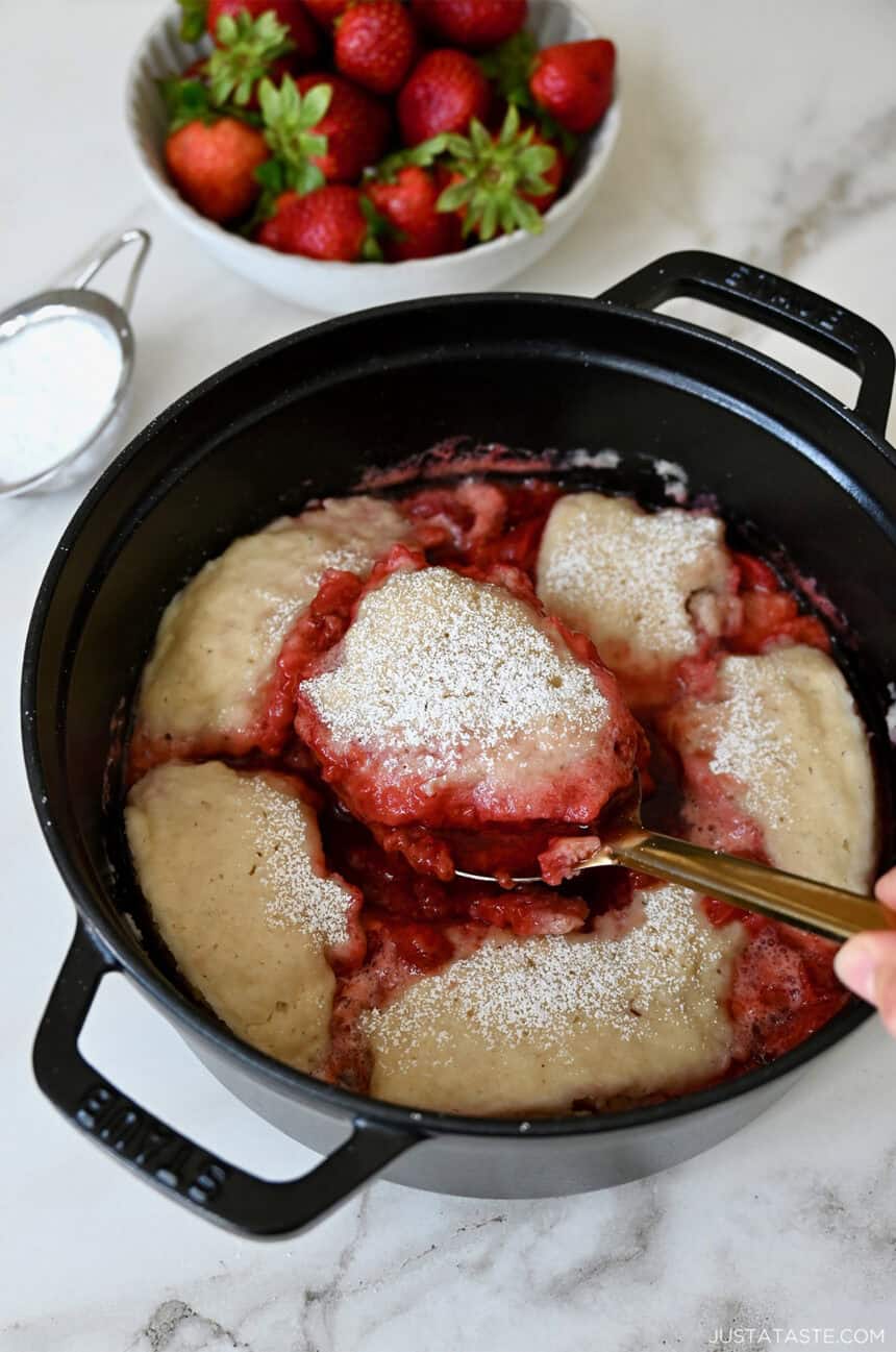 Stovetop Strawberry Dumplings