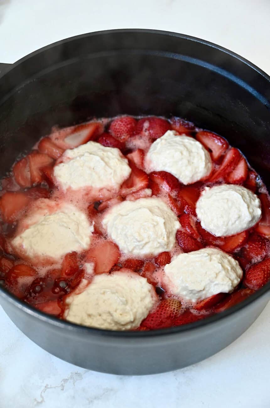 Stovetop Strawberry Dumplings