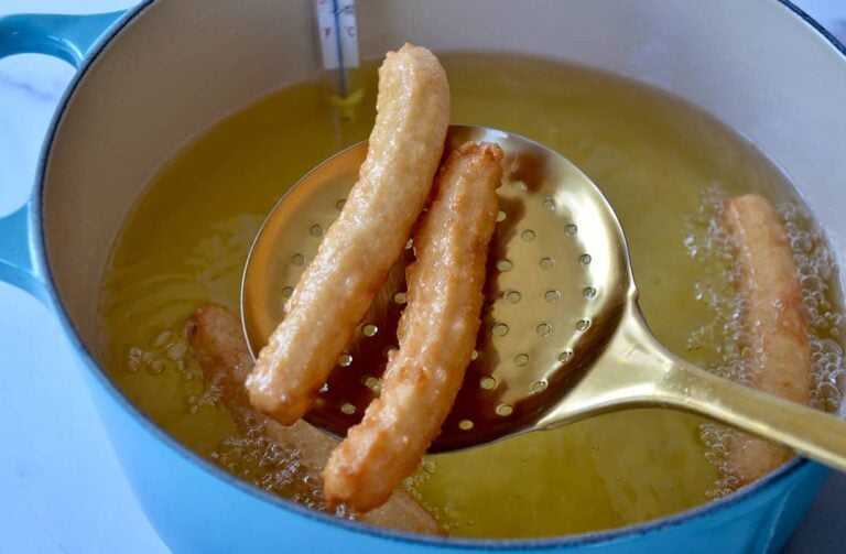 Easy Homemade Churros with Chocolate Sauce - Just a Taste