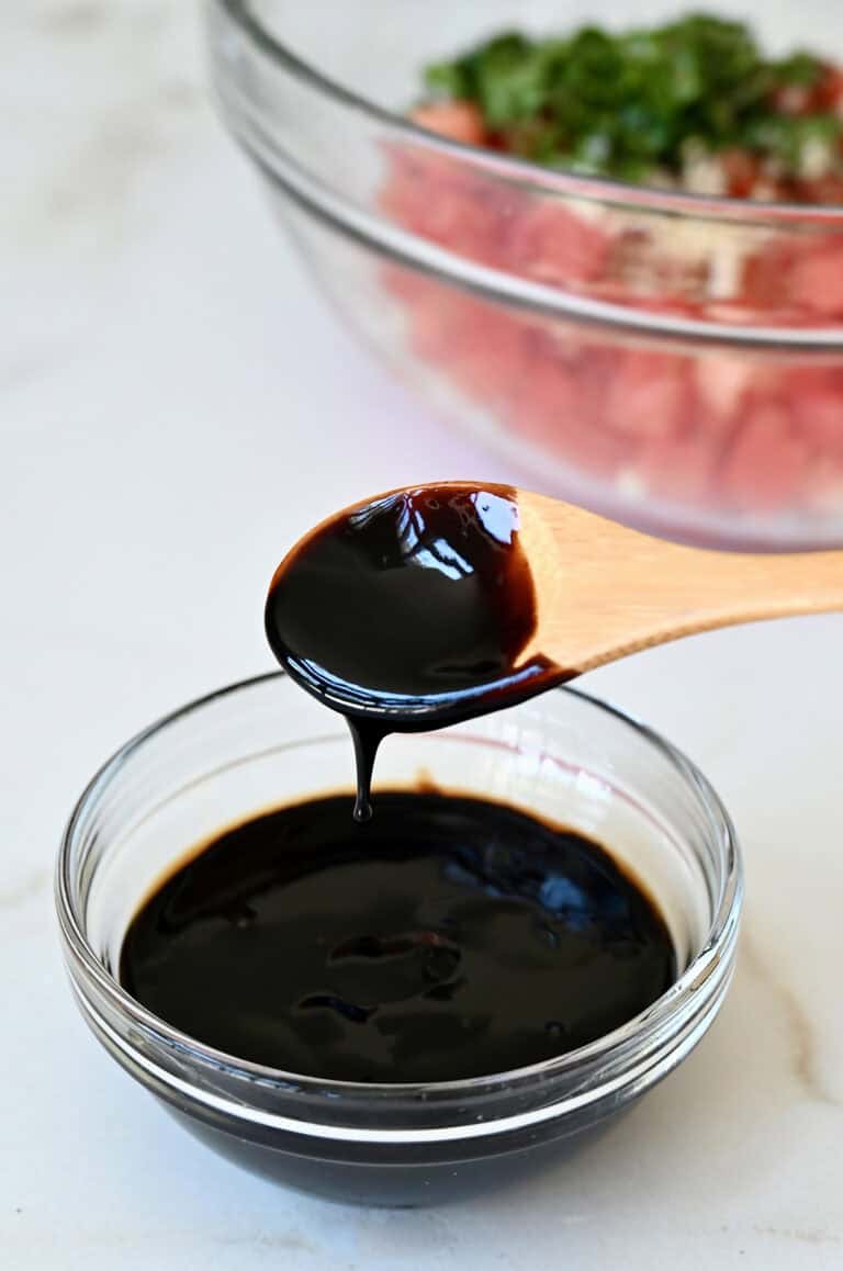 Bruschetta Pizza with Balsamic Syrup - Just a Taste