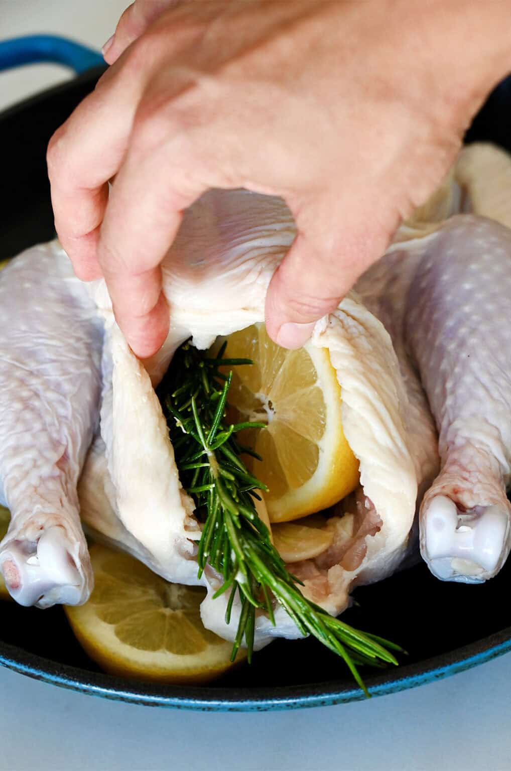 Simple Roast Chicken with Garlic and Lemon - Just a Taste