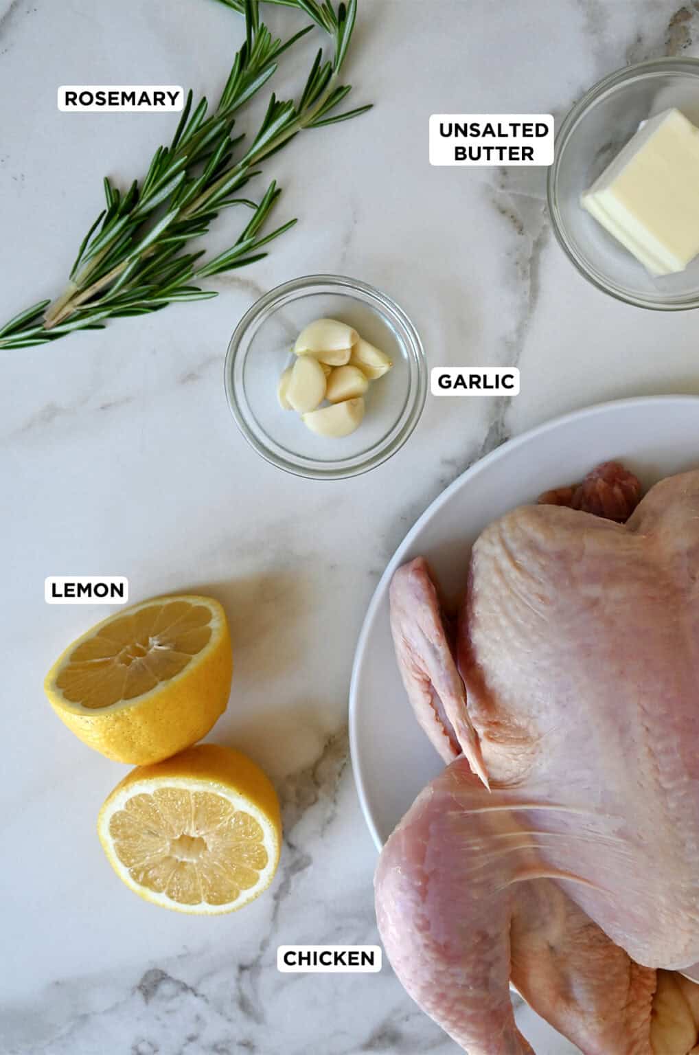 Simple Roast Chicken with Garlic and Lemon - Just a Taste