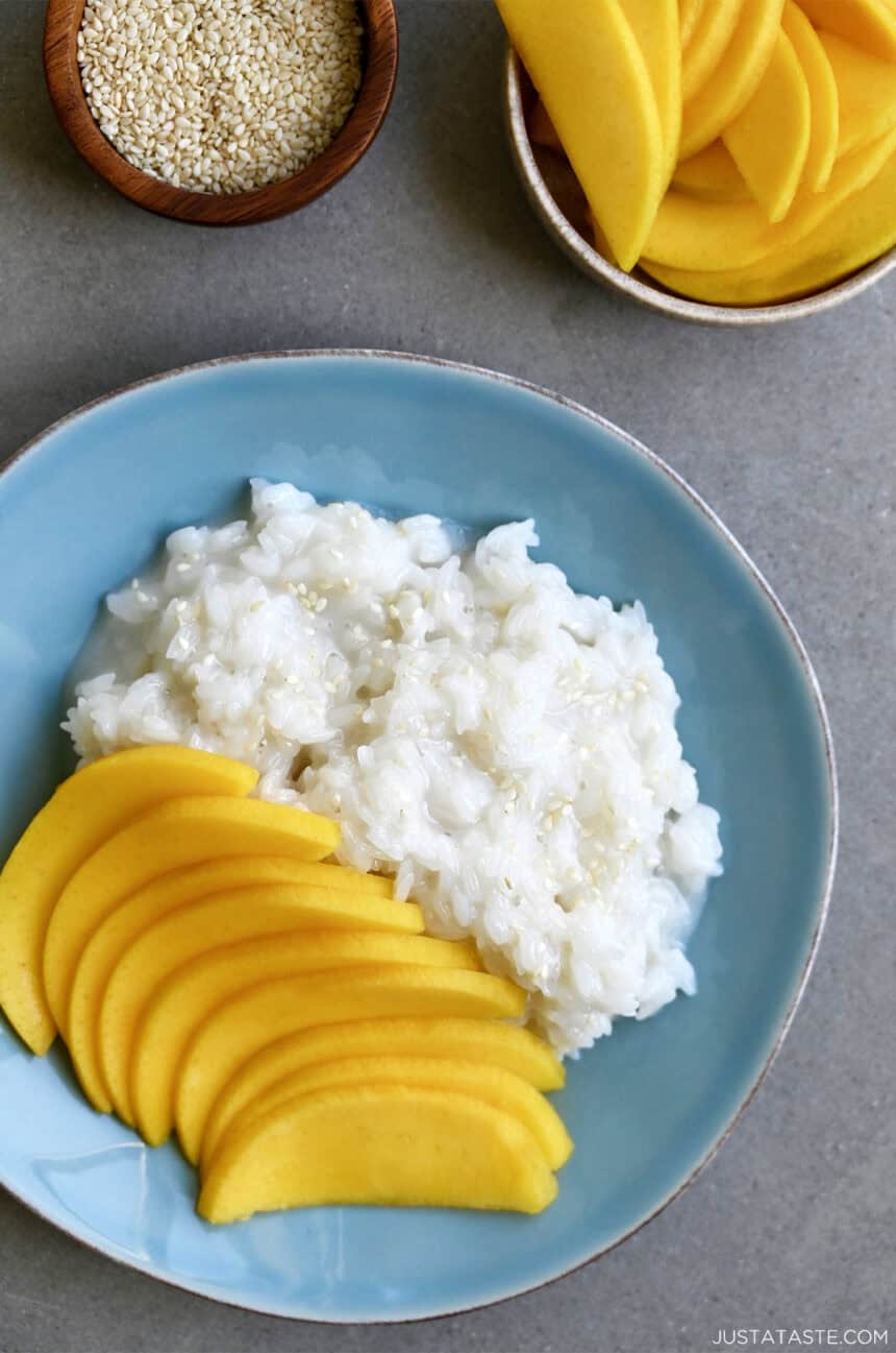 Thai Coconut Sticky Rice with Mango