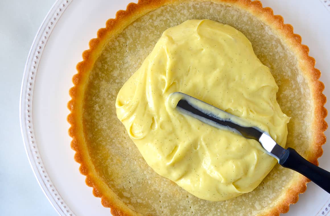 Mango Tart with Vanilla Bean Pastry Cream - Just a Taste