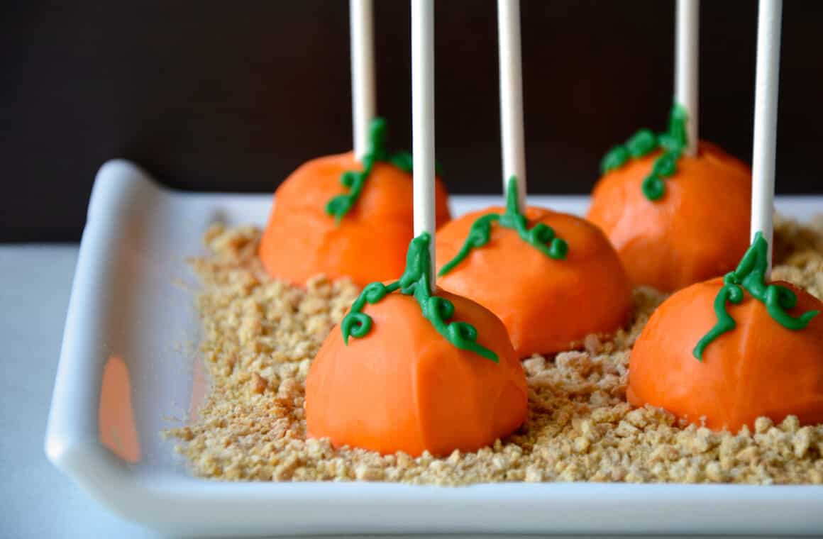 Pumpkin Cheesecake Pops - Just a Taste