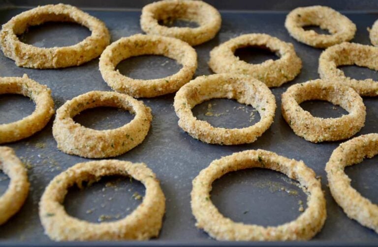Crispy Baked Onion Rings - Just a Taste