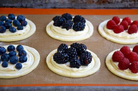 Fruit and Cream Cheese Breakfast Pastries - Just a Taste