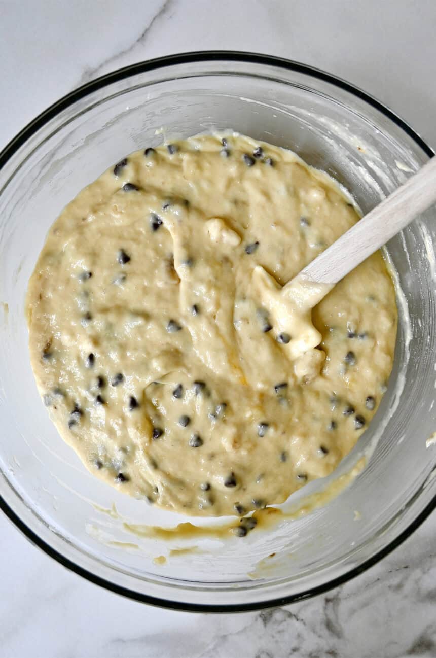 Chocolate Chip Cake Mix Banana Bread