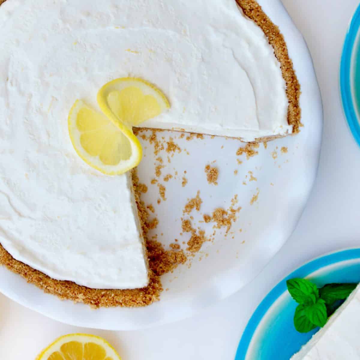 Frozen Lemonade Pie - Just a Taste