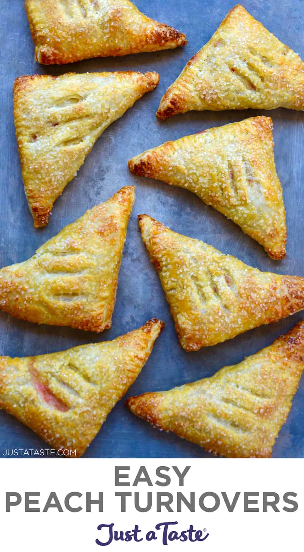 Easy Peach Turnovers - Just a Taste
