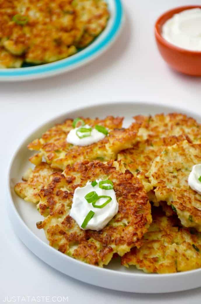 Quick and Crispy Vegetable Fritters - Just a Taste