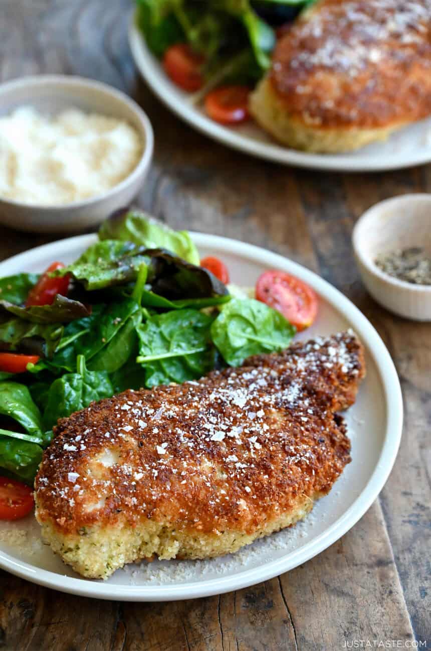 Parmesan Herb Crusted Chicken - Just a Taste