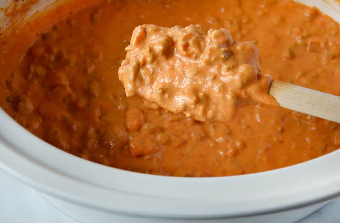 Slow Cooker Queso Dip - Just a Taste