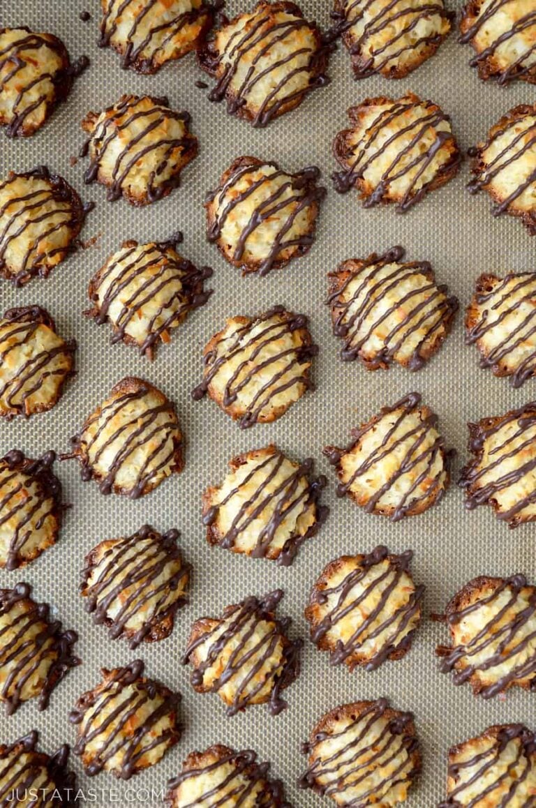 3-Ingredient Coconut Macaroons - Just a Taste