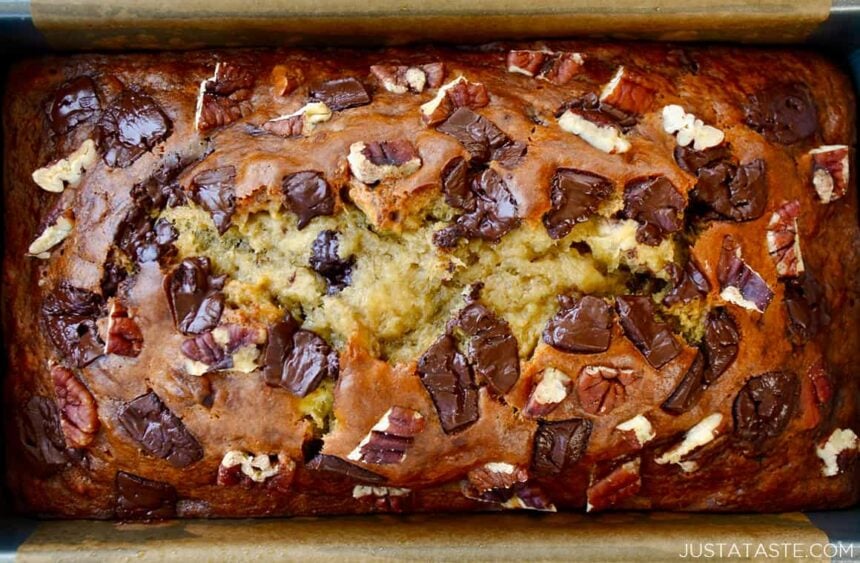 Greek Yogurt Banana Bread - Just a Taste