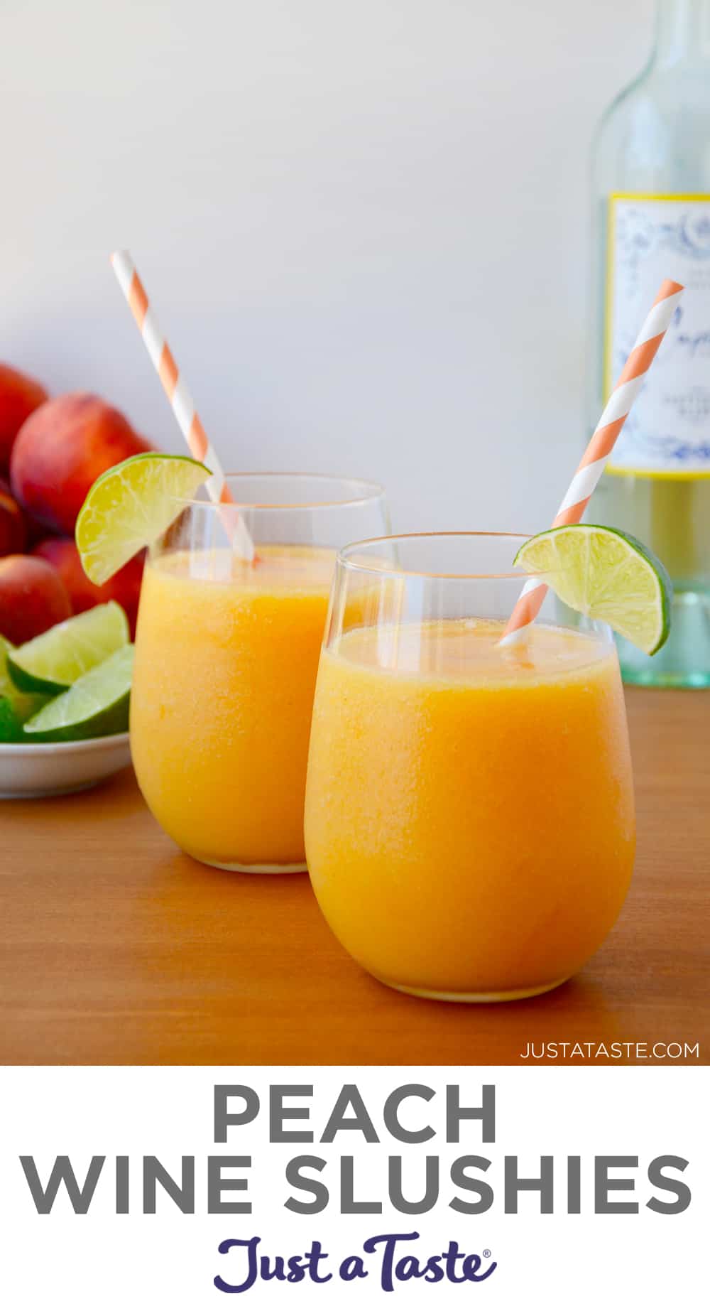 Peach Wine Slushies - Just a Taste