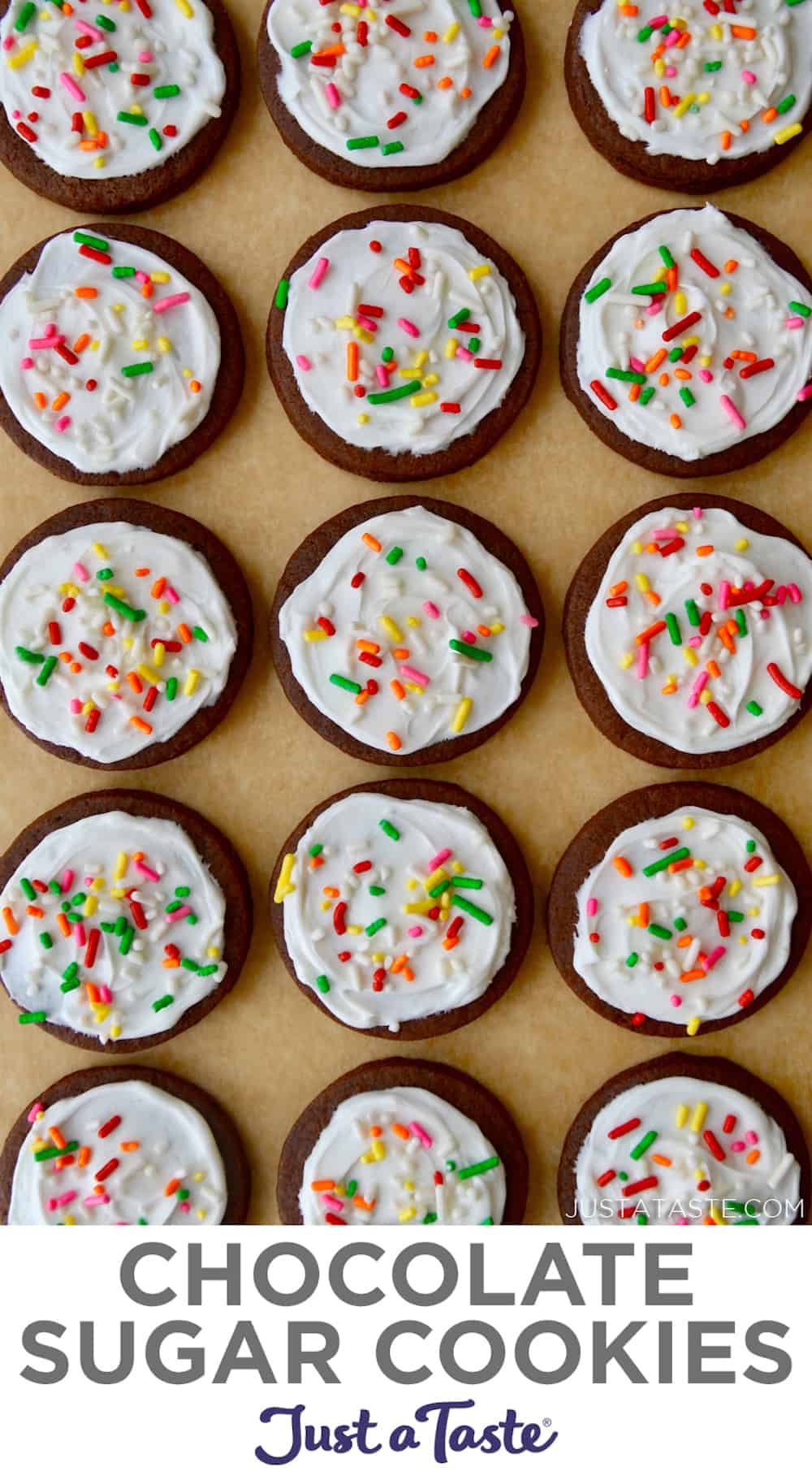 Chocolate Sugar Cookies - Just a Taste