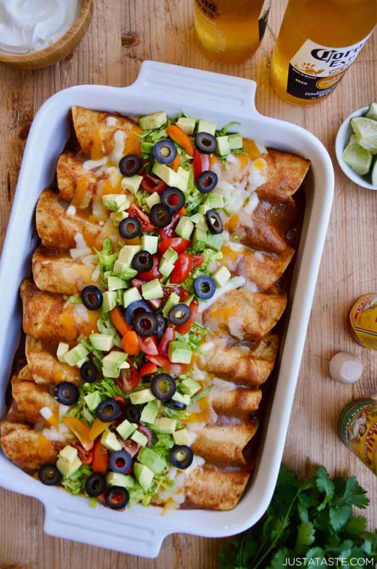 Rotisserie Chicken Enchiladas Just A Taste