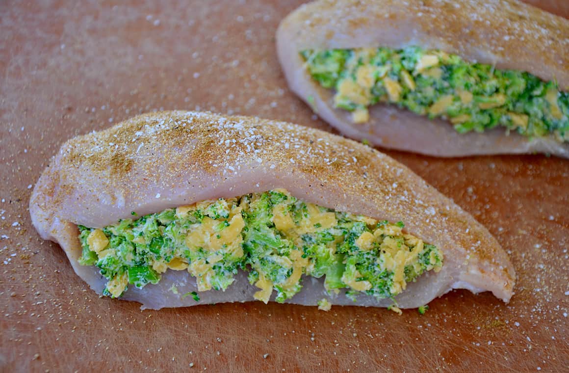 Broccoli-Cheddar Stuffed Chicken Breasts - Just a Taste