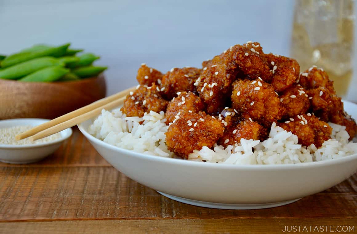 Crispy Baked Sesame Chicken - Just a Taste