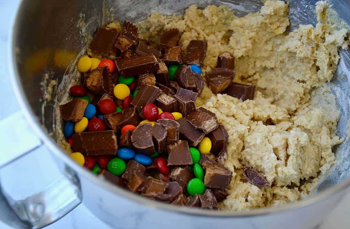 The Ultimate Candy Skillet Cookie - Just a Taste