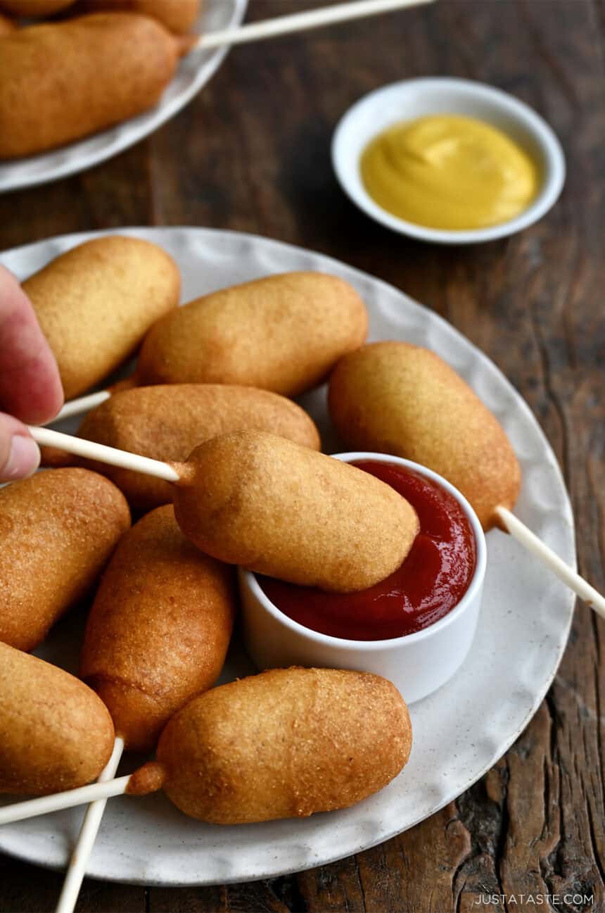 Easy Homemade Mini Corn Dogs