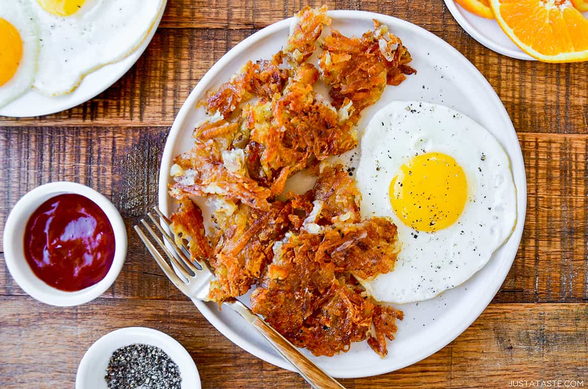 The Best Crispy Hash Browns - Just a Taste