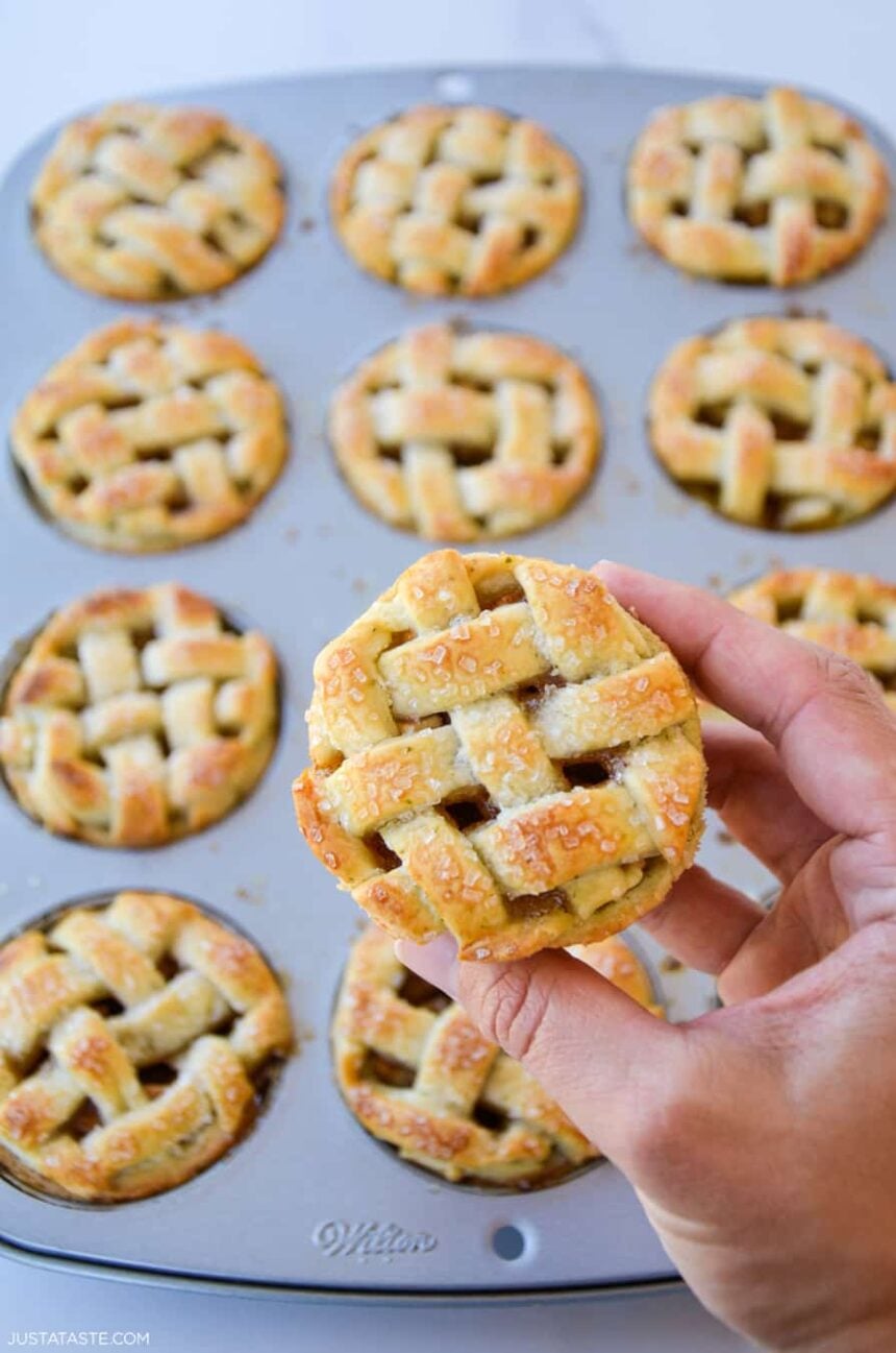 Muffin Tin Mini Apple Pies - Just a Taste