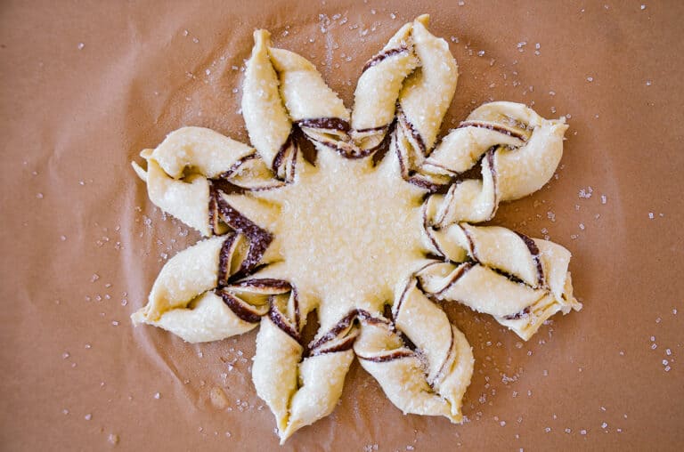 Easy Puff Pastry Snowflake - Just a Taste