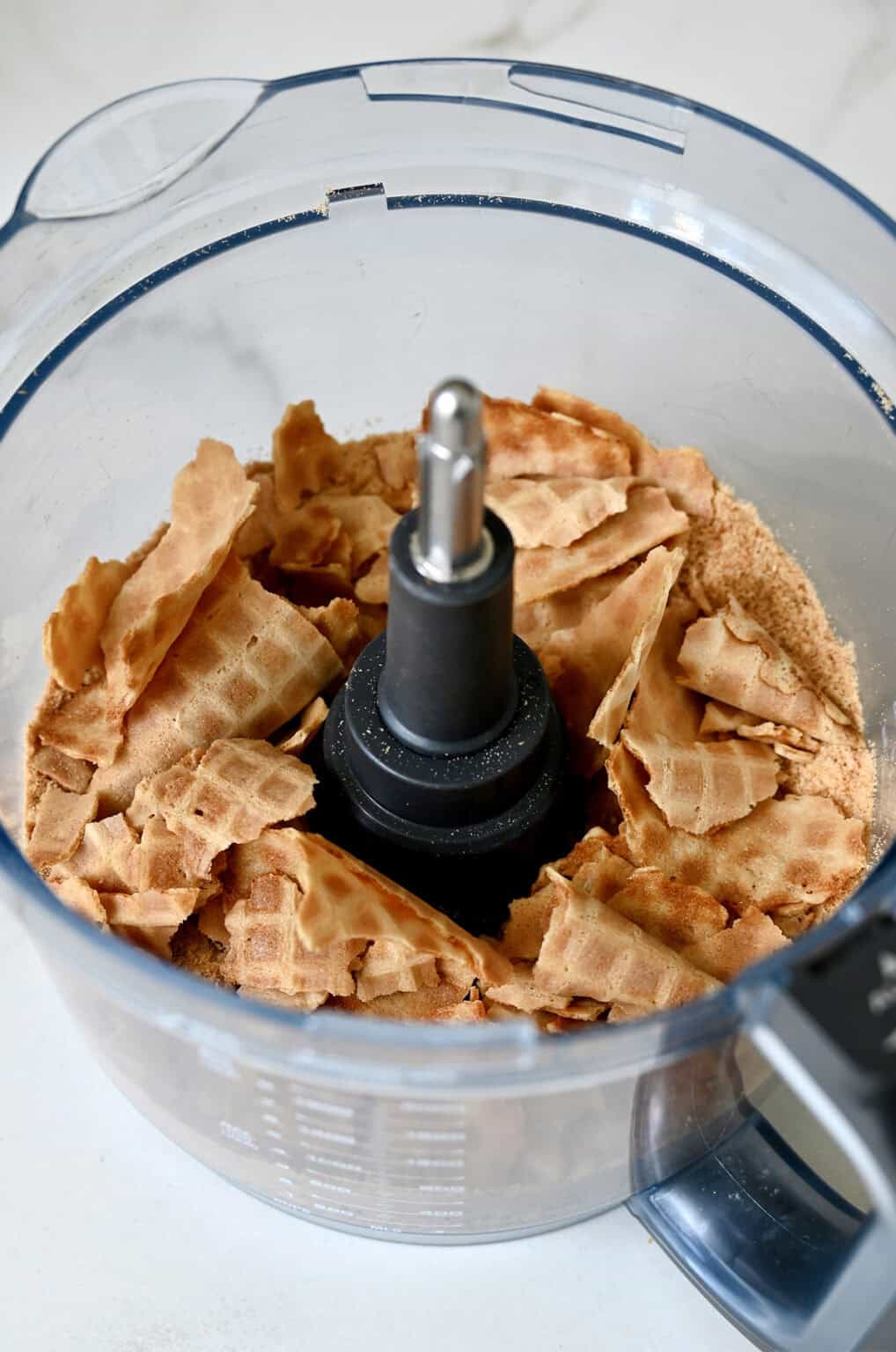 Ice Cream Pie with Waffle Cone Crust