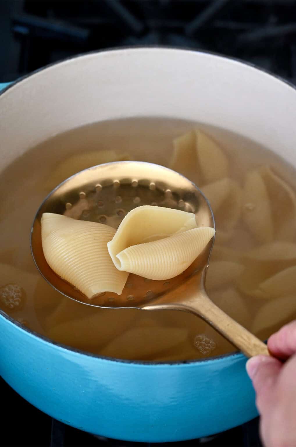 Stuffed Shells with Meat, Cheese and Spinach - Just a Taste