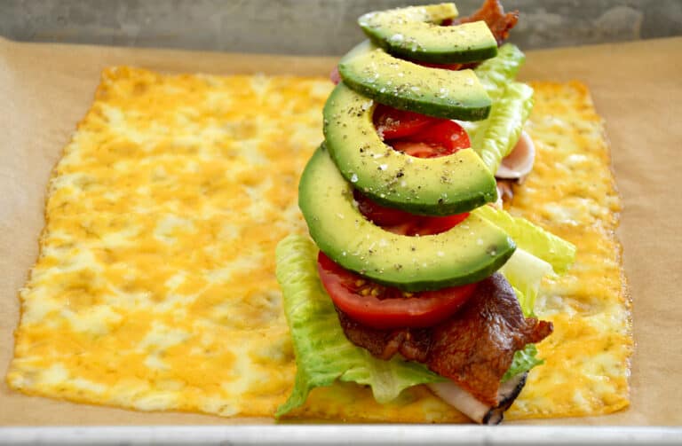 Melted Cheese Sandwich Wraps (Keto and Low Carb) - Just a Taste