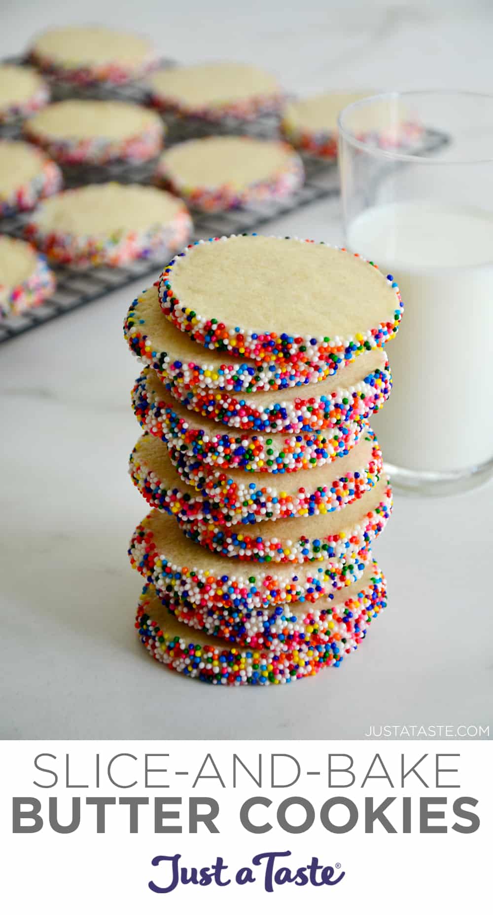 Slice-and-Bake Butter Cookies - Just a Taste