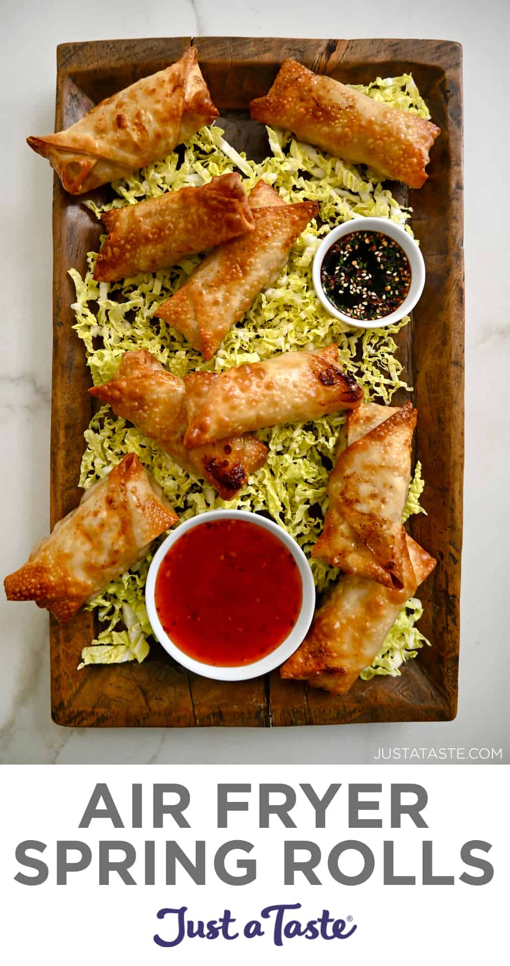 Air Fryer Spring Rolls - Just a Taste