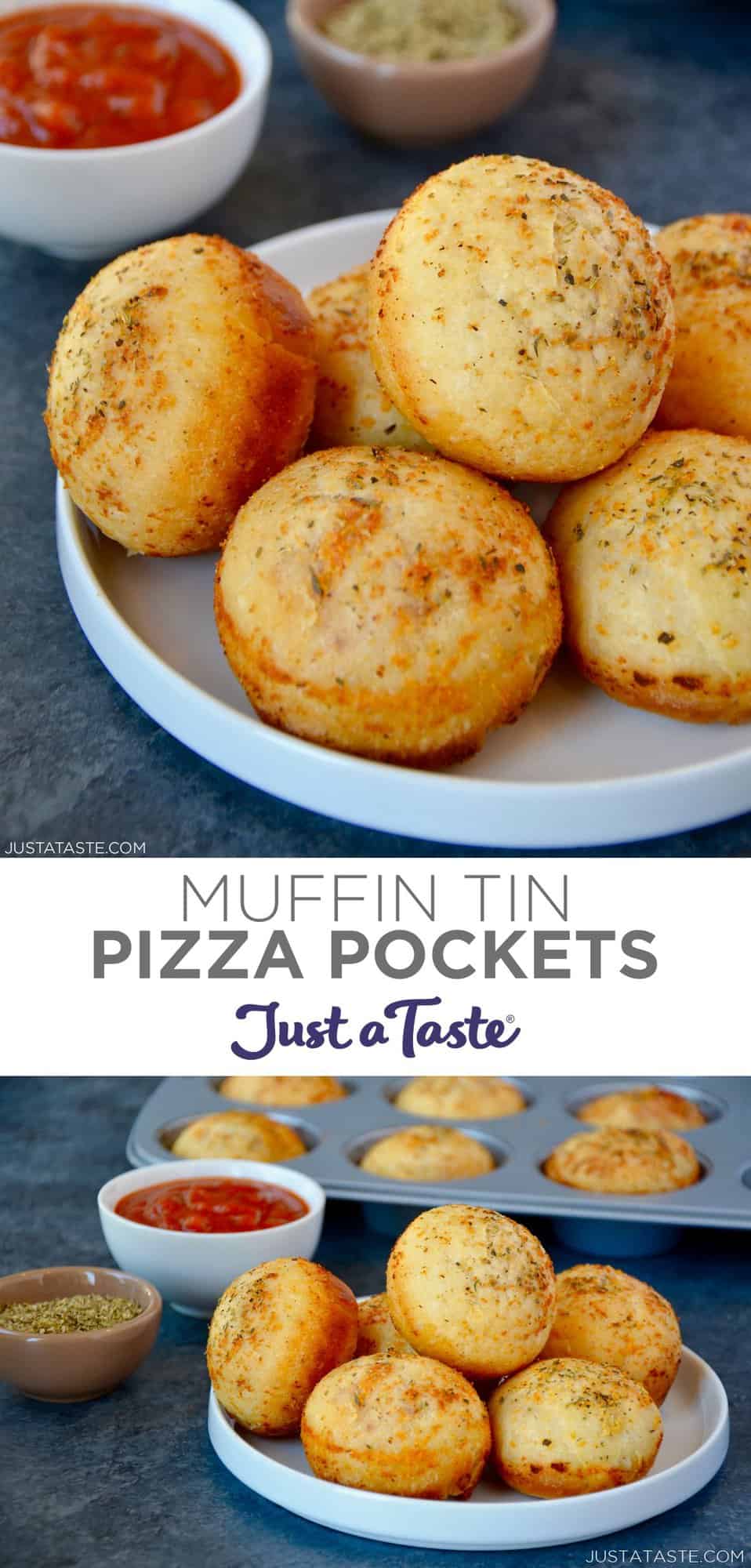 Muffin Tin Pizza Pockets - Just a Taste