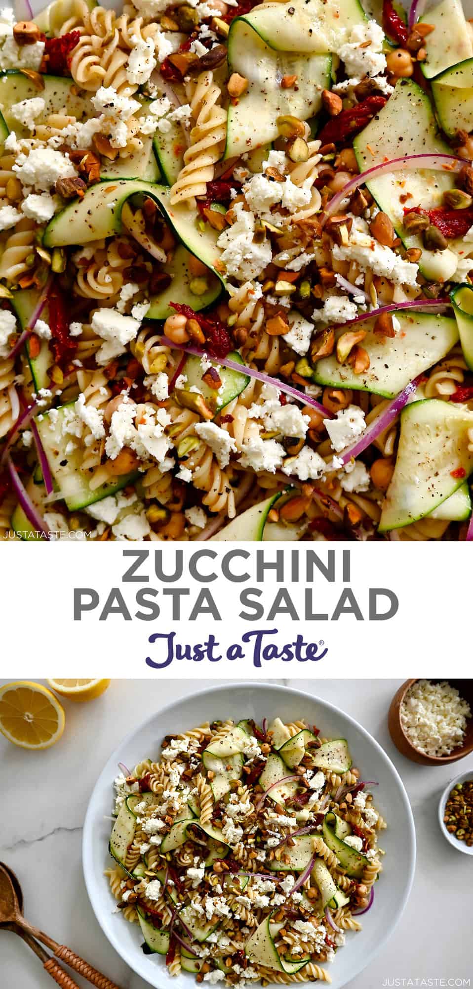 Zucchini Pasta Salad - Just a Taste