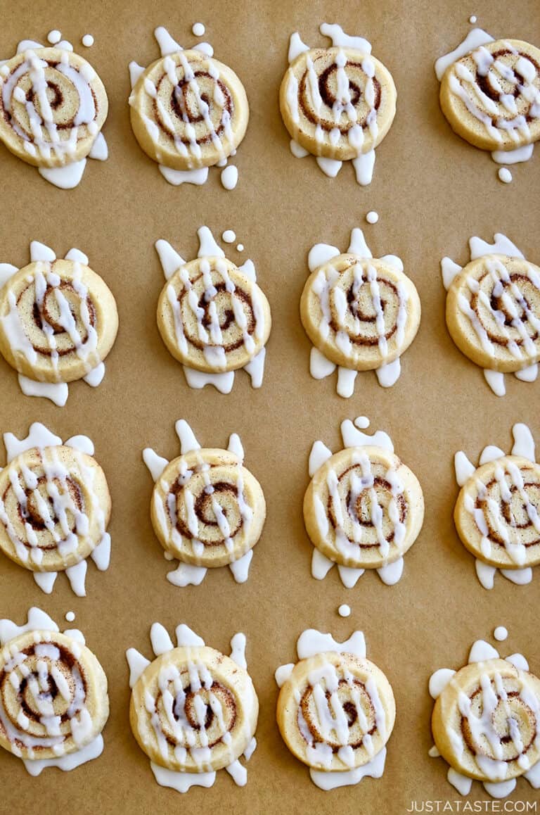 Cinnamon Roll Cookies - Just a Taste