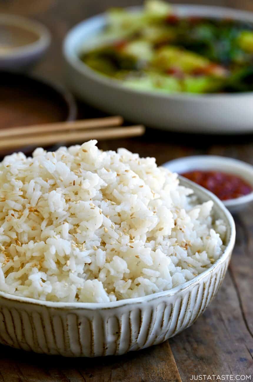 The Best Creamy Coconut Rice - Just a Taste