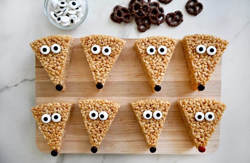 Reindeer Rice Krispie Treats - Just a Taste
