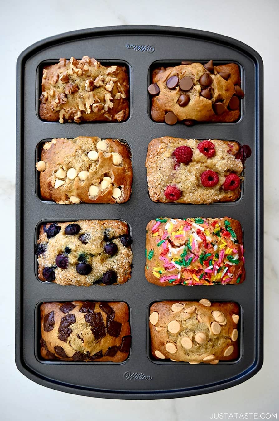 Mini Banana Bread Loaves Just A Taste Mini Banana Bread Loaves Just A Taste