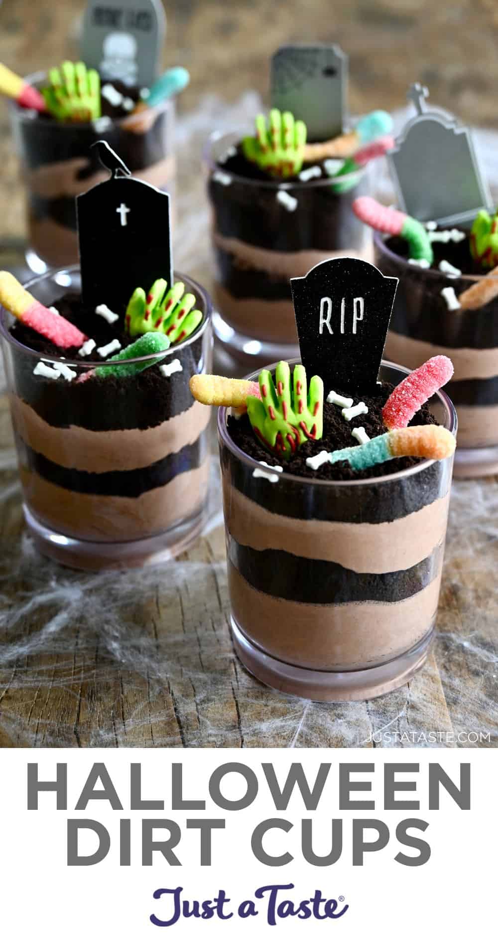 Halloween Dirt Cups - Just a Taste