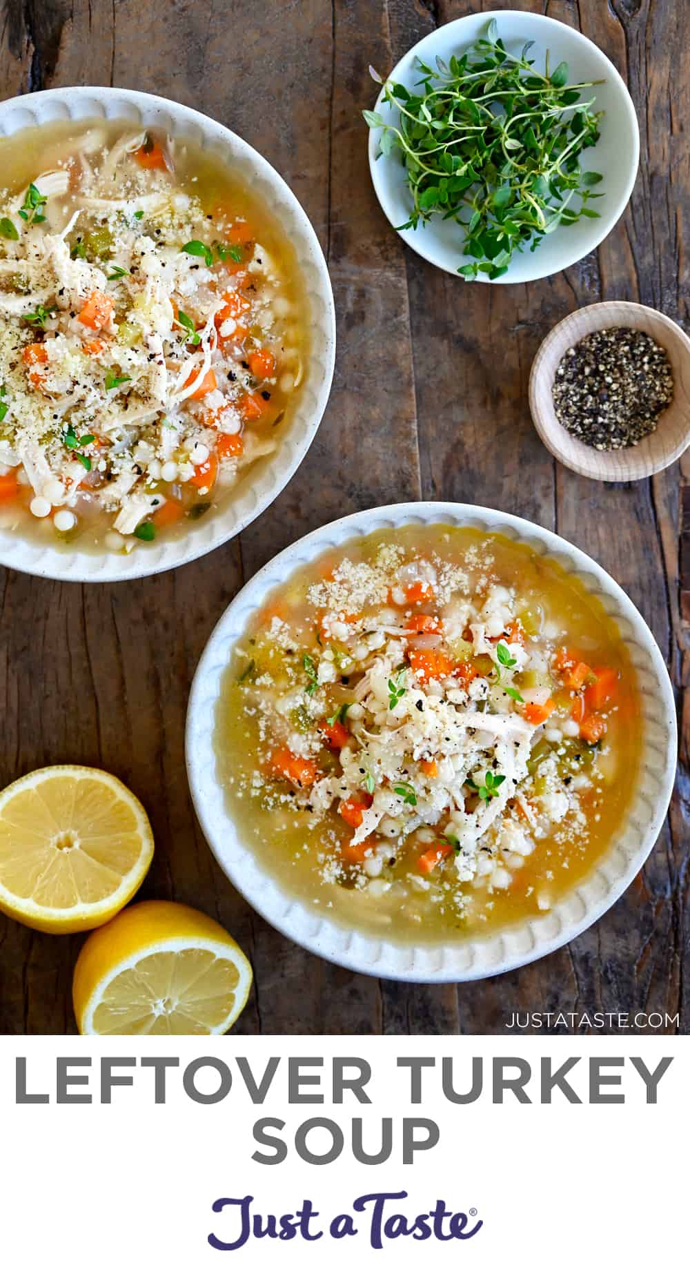 Quick Leftover Turkey Soup - Just a Taste