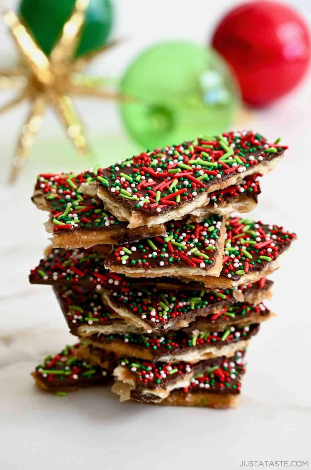 Christmas Crack (Saltine Cracker Toffee) - Just a Taste