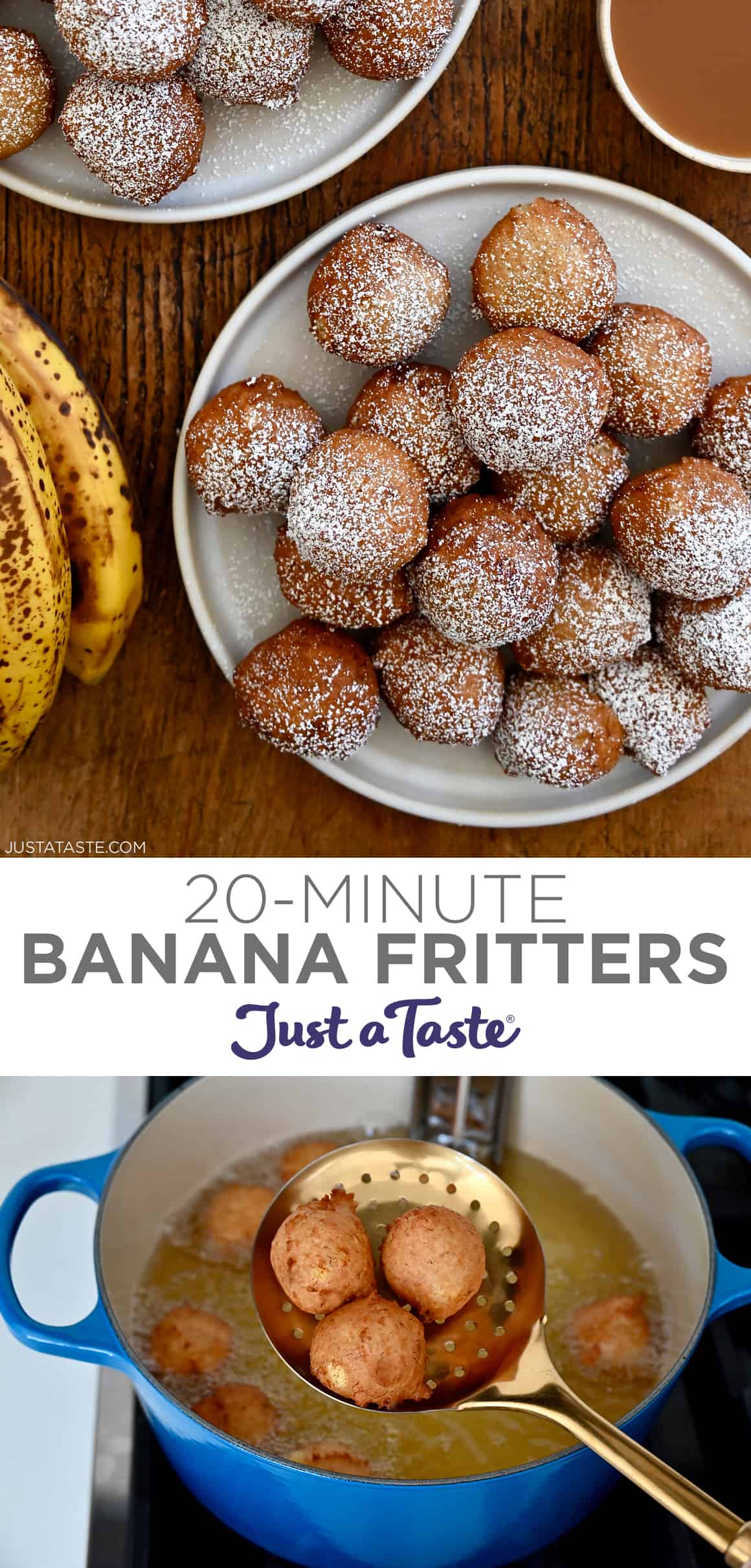 20-Minute Banana Fritters - Just a Taste