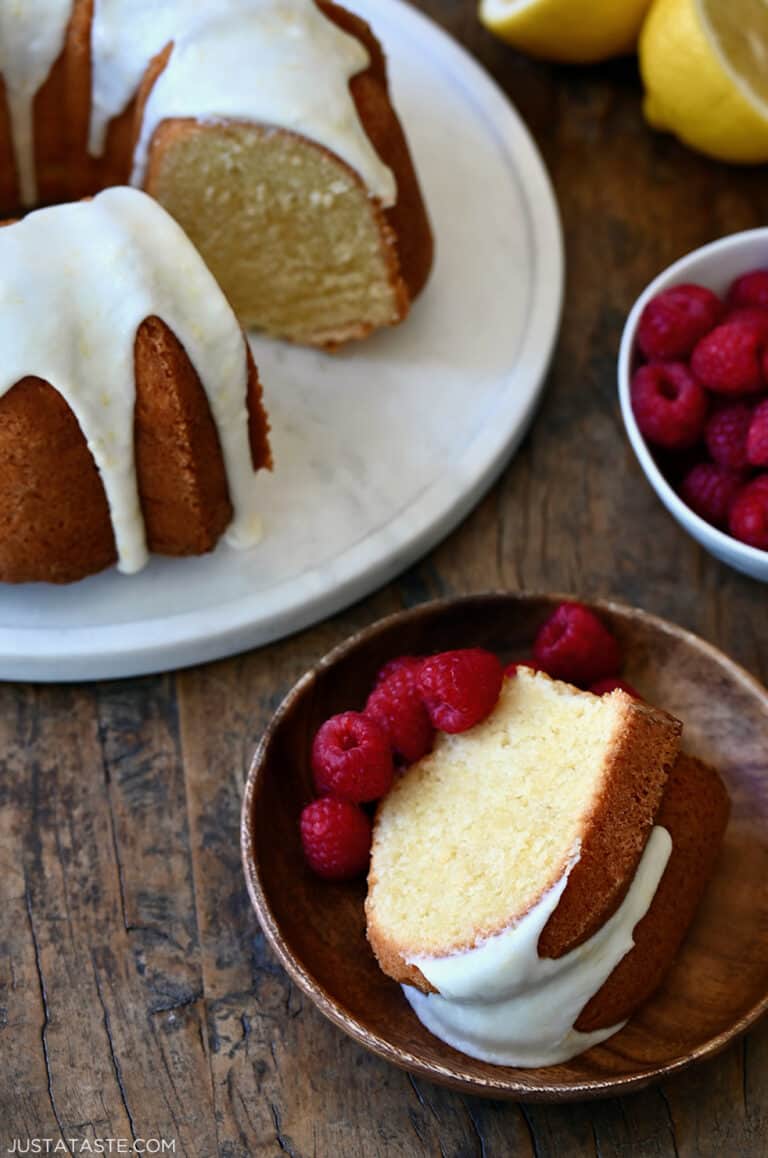 Glazed Lemon Pound Cake - Just a Taste