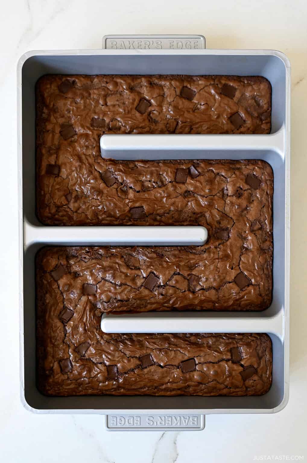 Homemade Brownies with Cocoa Powder - Just a Taste