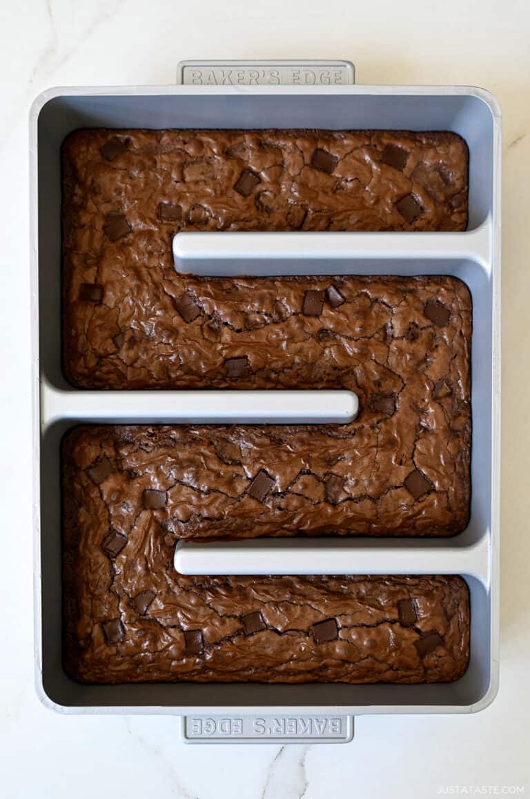 Homemade Brownies with Cocoa Powder - Just a Taste